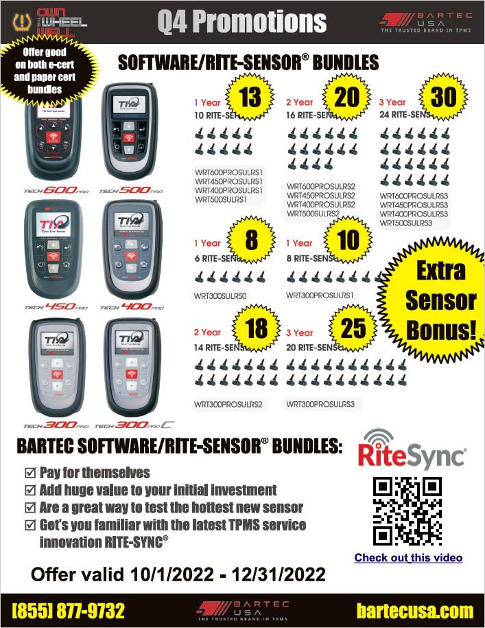 USA TPMS Tool Promotions | Bartec USA LLC